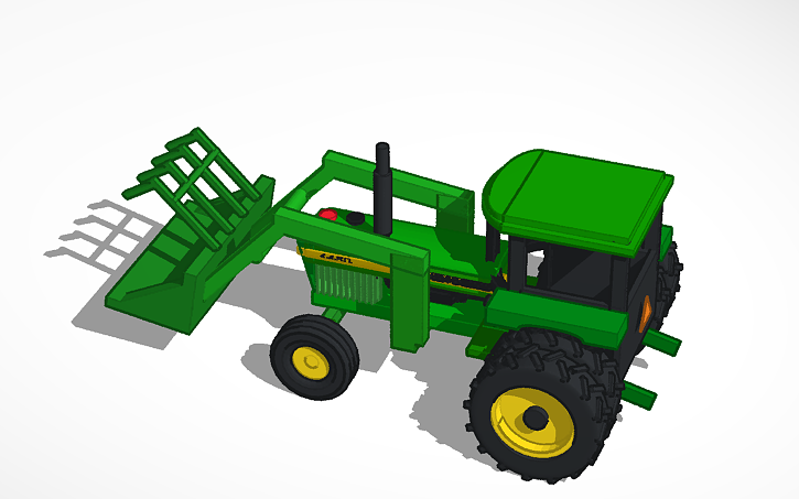 3D design tractor - Tinkercad