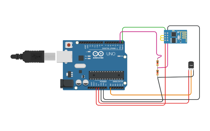Circuit Design Div C Esp8266 Thingspeak With Arduino Tinkercad