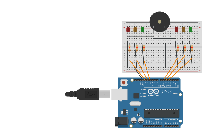 Circuit design task 1a - Tinkercad