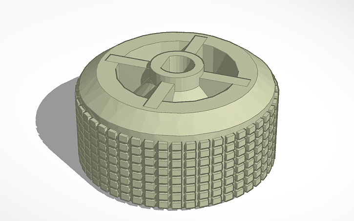 3D design Knurled Extruder Knob | Tinkercad