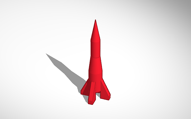 3D design Mini fusée | Tinkercad