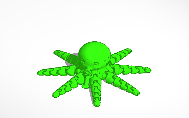 3D design Flexible Octopus - Tinkercad