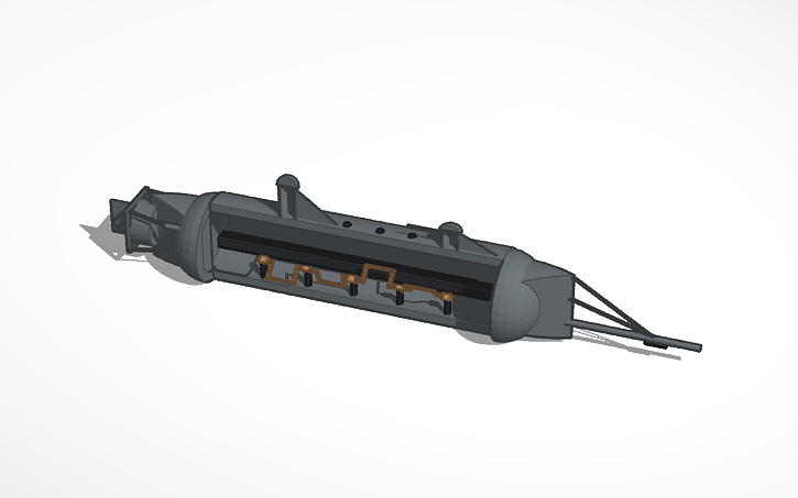 3D design H.L. Hunley Submarine | Tinkercad