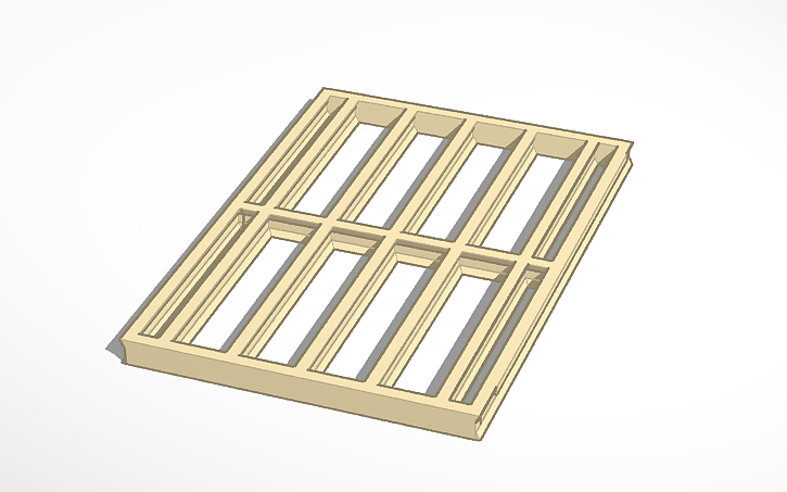 3D design N Scale Bridge Girder Road Support REV D | Tinkercad