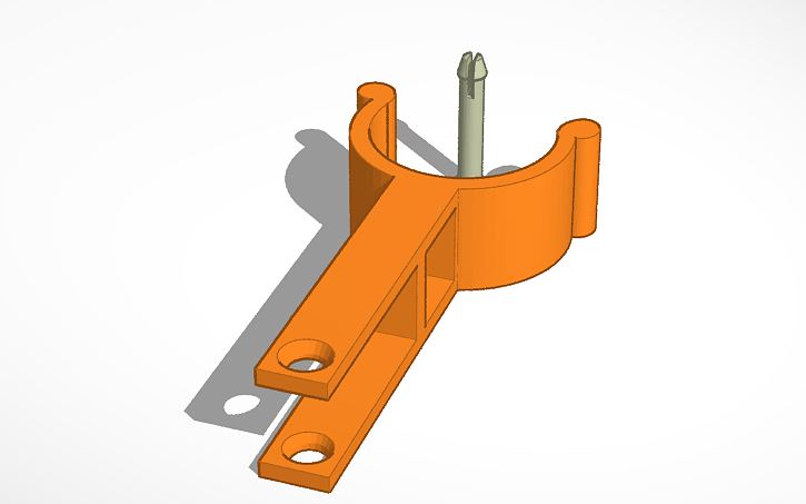 3D design clamb for wheels for cover - Tinkercad