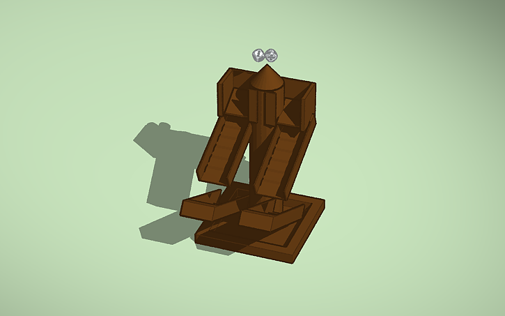 3D design Dice tower - Tinkercad