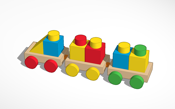 3D design Toy Train - Tinkercad