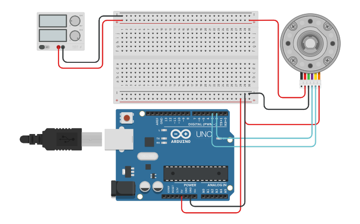 Circuit design ENCODER ASSI - Tinkercad