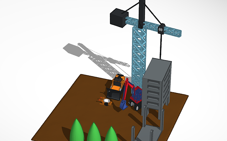 3D design Construction site - Tinkercad