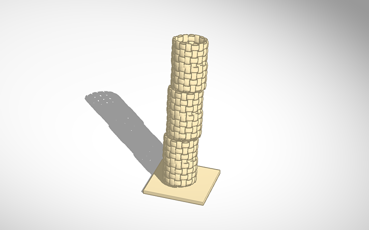 3d Design The Leaning Tower Of Pisa Tinkercad 