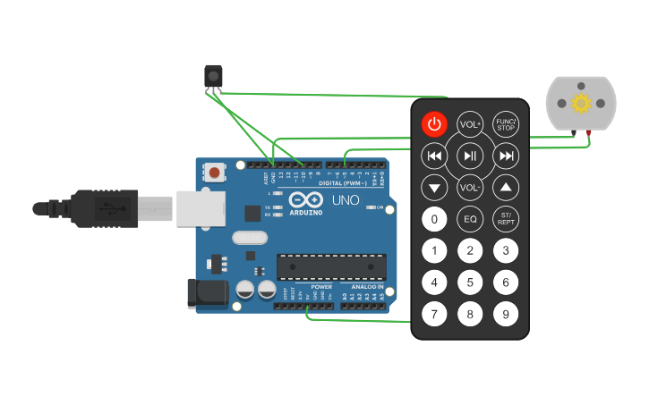 Circuit design Program 9-Infrared sensor - Tinkercad