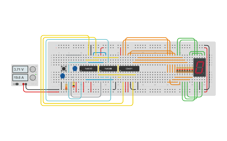 Circuit design E-contatore HC93-Covelli Simone - Tinkercad