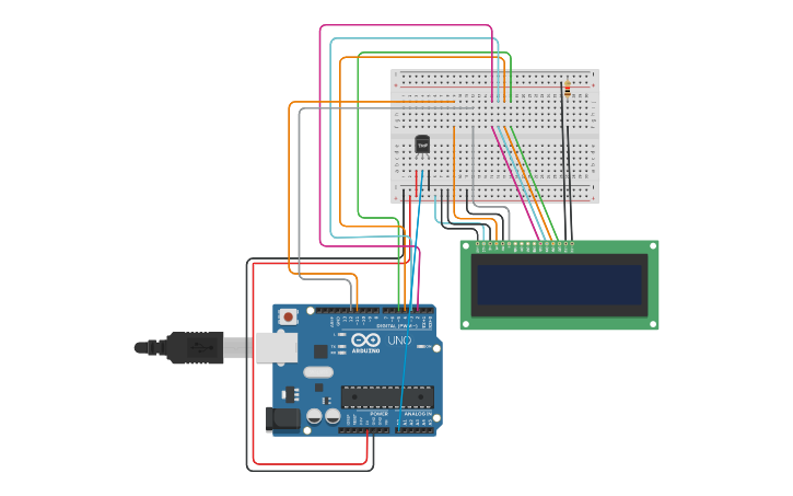 Circuit design lcd | Tinkercad