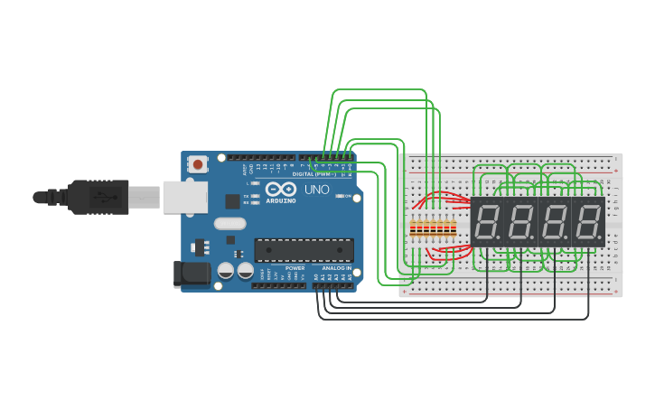 Circuit Design Cronometro Tinkercad