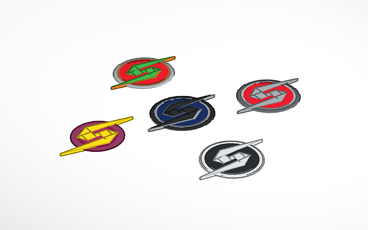 3D design 4 Metroid screw attack symbols | Tinkercad