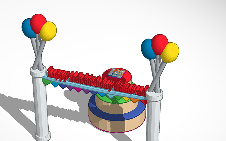 3D design happy birthday tinkercad | Tinkercad