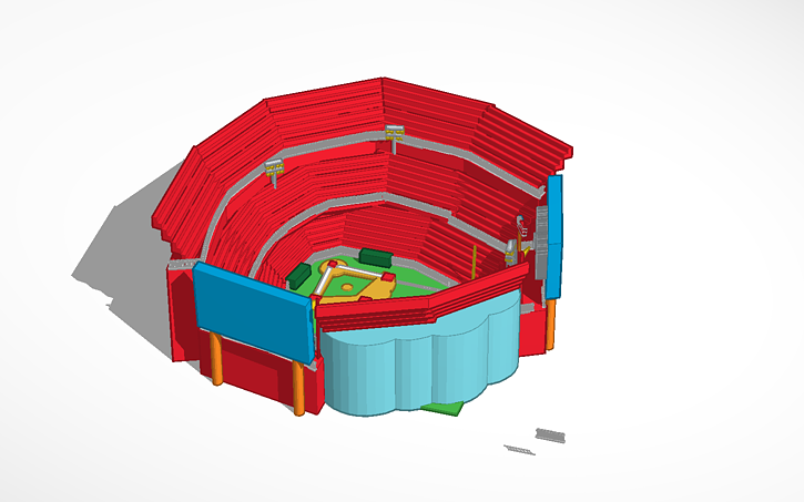 3D design Future Baseball field - Tinkercad