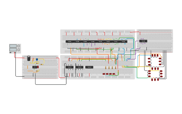 Circuit design 7 Segmen - Tinkercad