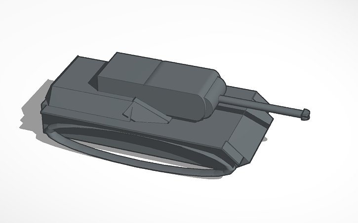 3D design leopard tank - Tinkercad