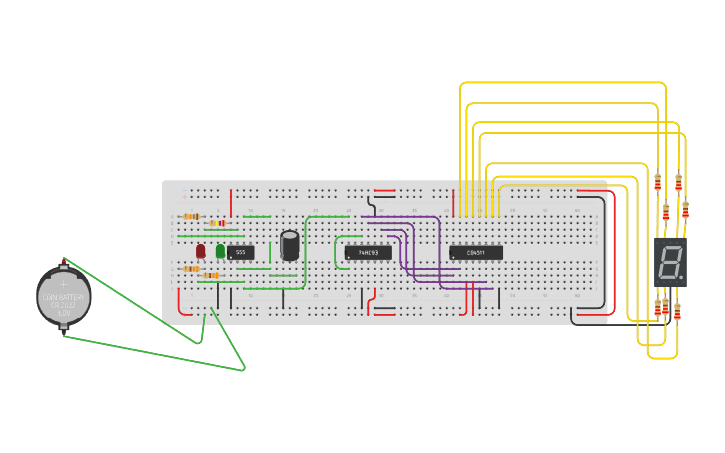 Circuit Design Copy Of Contador Timer 555 Con Displ3 Cd4511 Tinkercad
