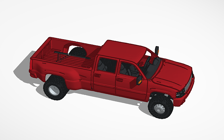 3D design Cummins swapped crew cab cab gmc - Tinkercad