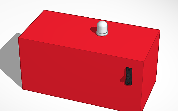 3D design CAD LED BOX - Tinkercad