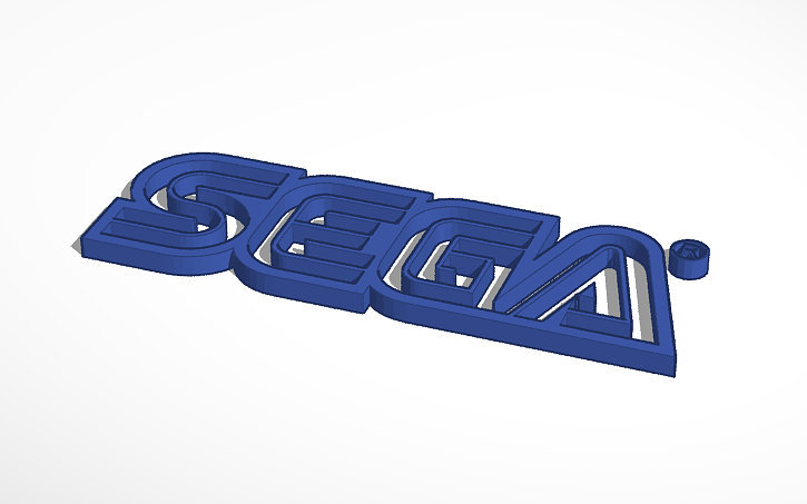 3D design Sega Logo (1982-) - Tinkercad