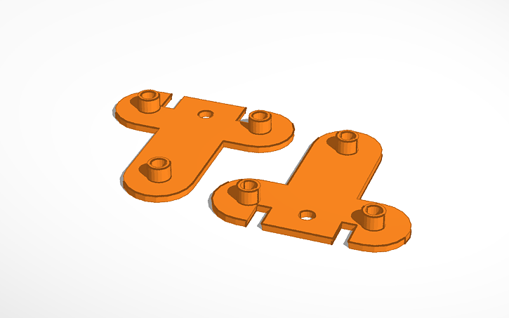 3D design 3 Wheel Roller Bracket 2020 - Tinkercad