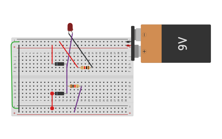 Circuit design And gate diode - Tinkercad