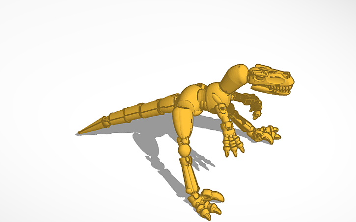 3D design T-rex skeleton - Tinkercad
