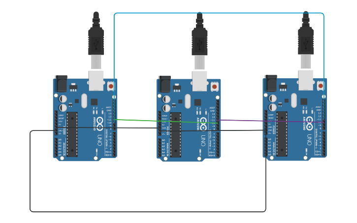 Circuit Design Lab3 Ring Communication Tinkercad