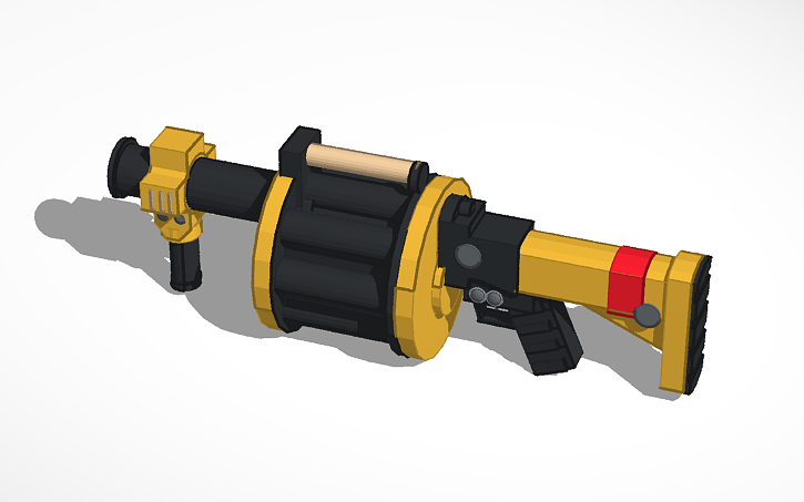 3D design airsoft Grenade Launcher - Tinkercad