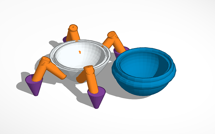 3D design bio-dome - Tinkercad