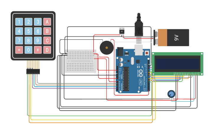 Circuit design Airsoft bomb - Tinkercad