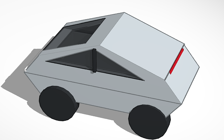 3D design Tesla Cybertruck - Tinkercad