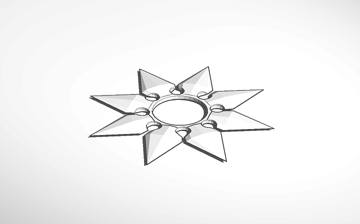 3D design Ninja Star - Tinkercad