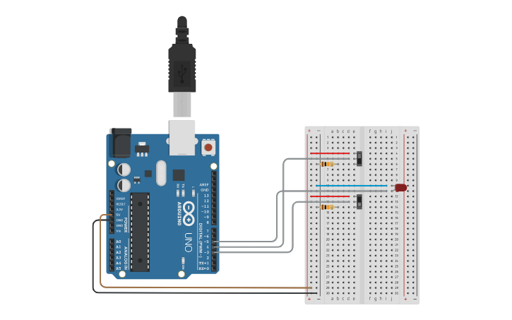 Circuit design OEFENING 1 - Tinkercad