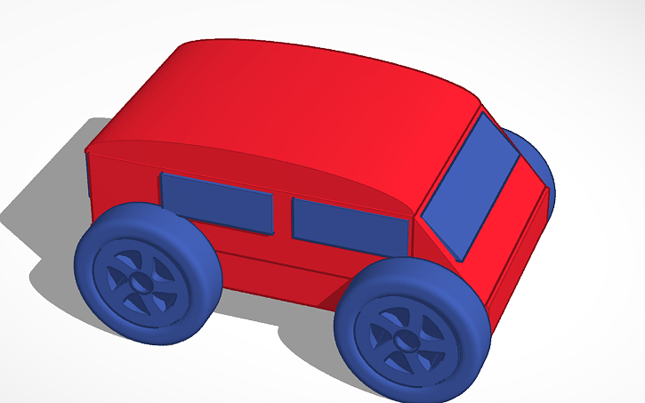 3D design buggy/car - Tinkercad