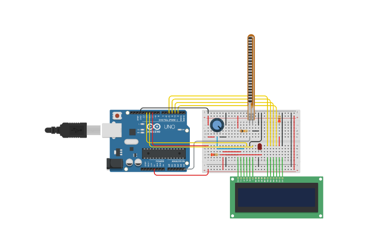 Circuit design Earthquake Sensor - Tinkercad