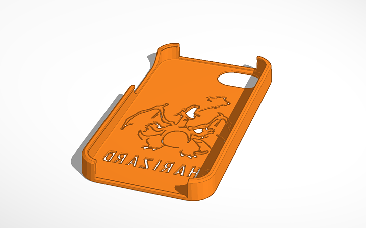 3D design Charizard phone case - Tinkercad