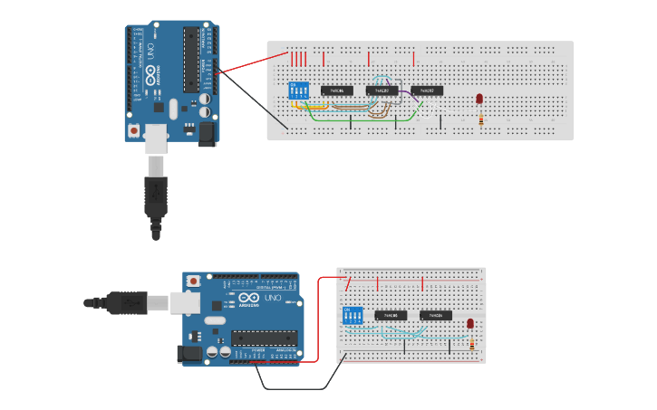Circuit design cs dsd 4 - Tinkercad