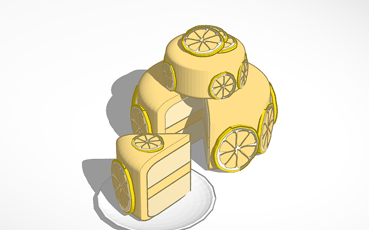 3D design Lemon Cake | Tinkercad