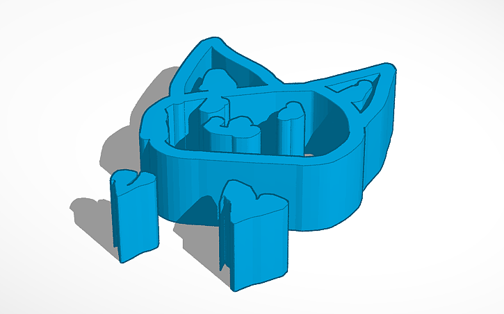 3D design i love cat game the cats collecter - Tinkercad