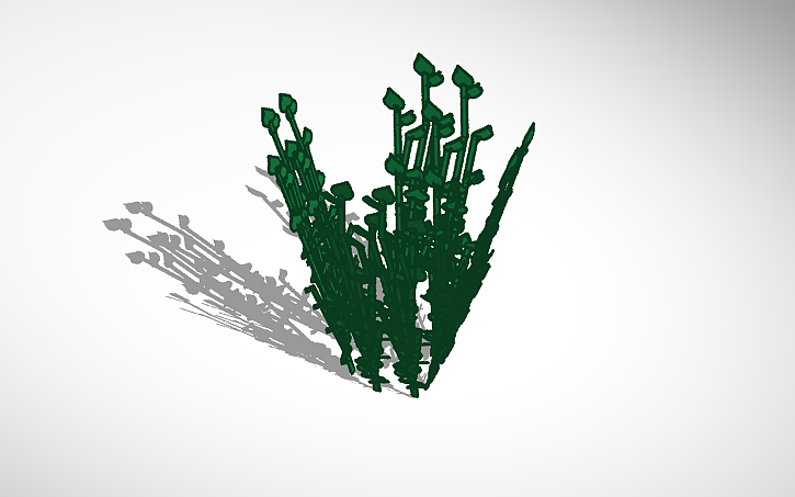 3D design vine sheild - Tinkercad