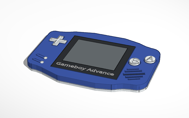 3D design Gameboy Advance - Tinkercad