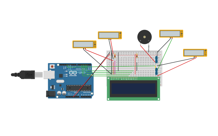 Circuit design Medicine Reminder System - Tinkercad