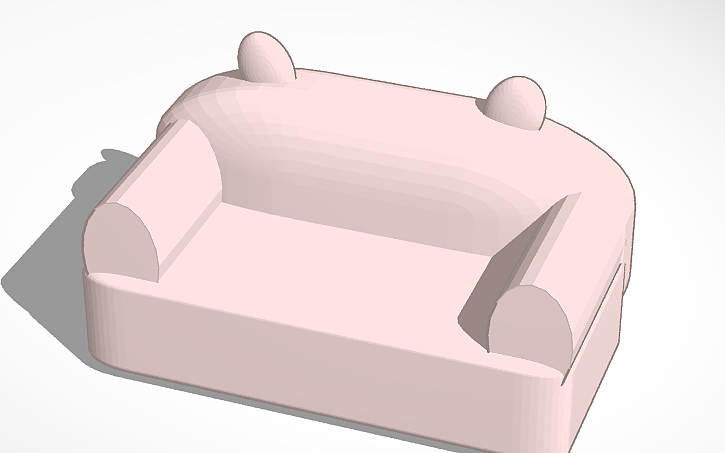 3d Design ଡ Kawaii Sofa ‹𝟹 V Tinkercad