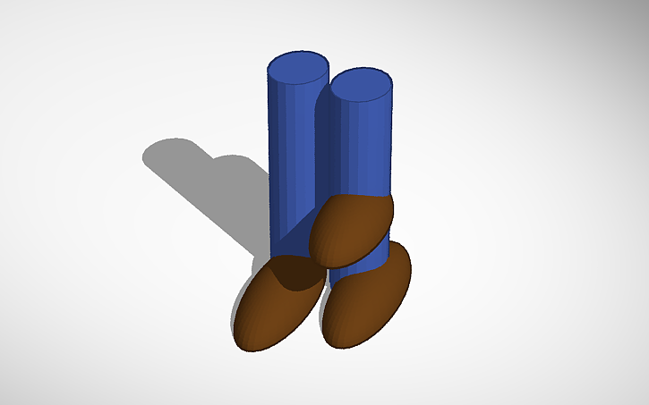 3D design Copy of AI generated legs - Tinkercad