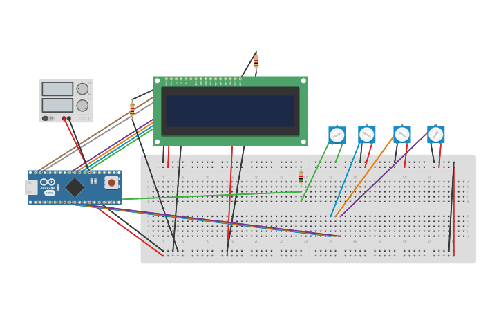 Circuit design WRX clock gauge prototype (scratch) - Tinkercad