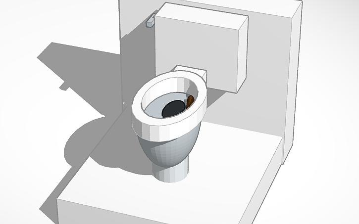 3D design Toilet - Tinkercad